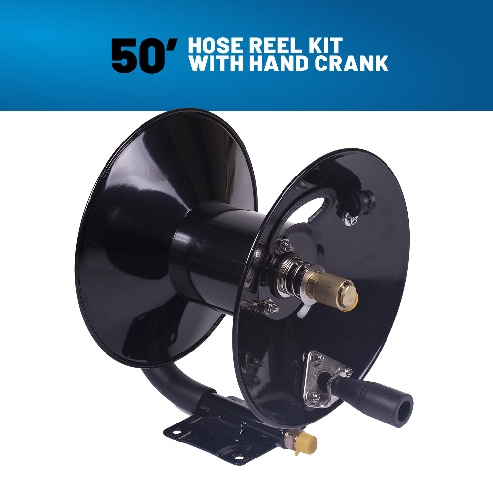 50' Hose Reel Kit with Hand Crank